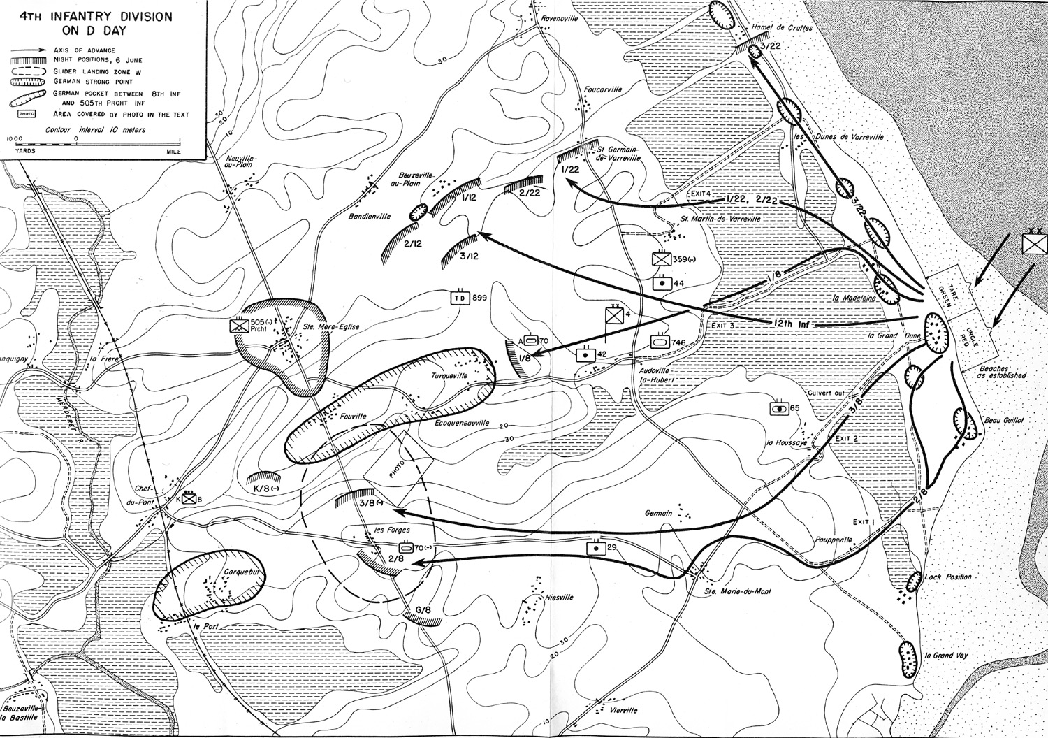 4th Division Utah Beach D-Day | World War 2, D-Day Landings
